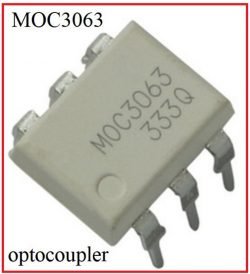 All about Solid State Relays and TRIAC ICs : MOC3063 optocoupler, BTA ...